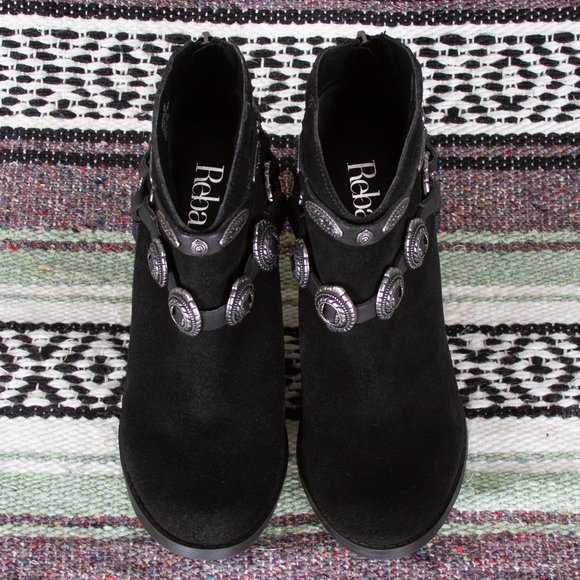 Reba | Shoes | Reba Zabrina Black Suede Booties | Poshmark